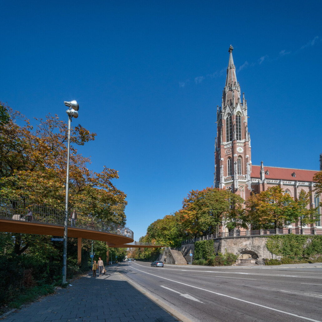 Fuß- und Radwegbrücke am Giesinger Berg, München – karlundp Architekten ...